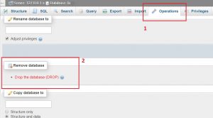 رفع خطای DROP DATABASE statements are disabled - نئو مارکت